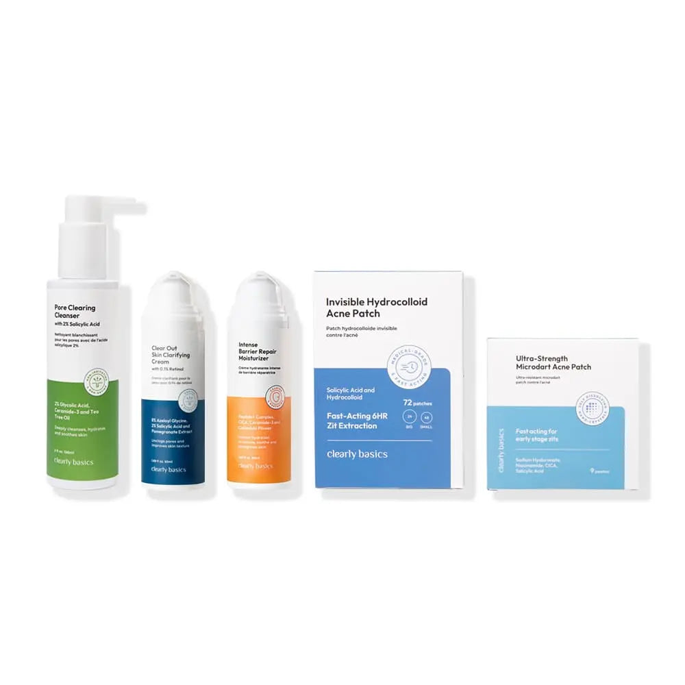 All Clear Acne Kit for Clear, Smooth Skin | Clearly Basics